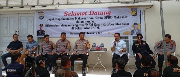 Kapolrestabes dan Ketua DPRD Makassar Silaturahim Anggota FKPM Kota Makassar - Berita Kota Online